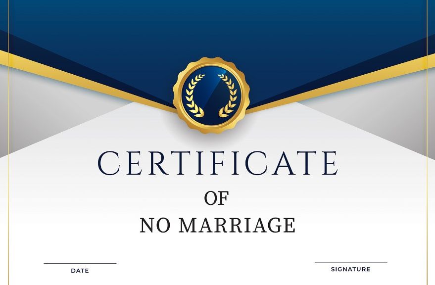 Bachelor Single Status Certificate The Indian Law